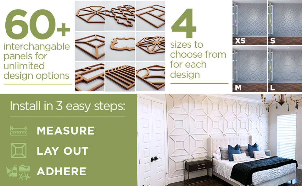 Fretwork Wall Panel Material Samples | Ethan's Walls