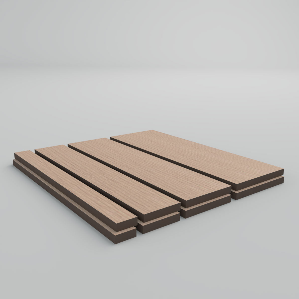 Wood Slat Wall Sample | Ethan's Walls