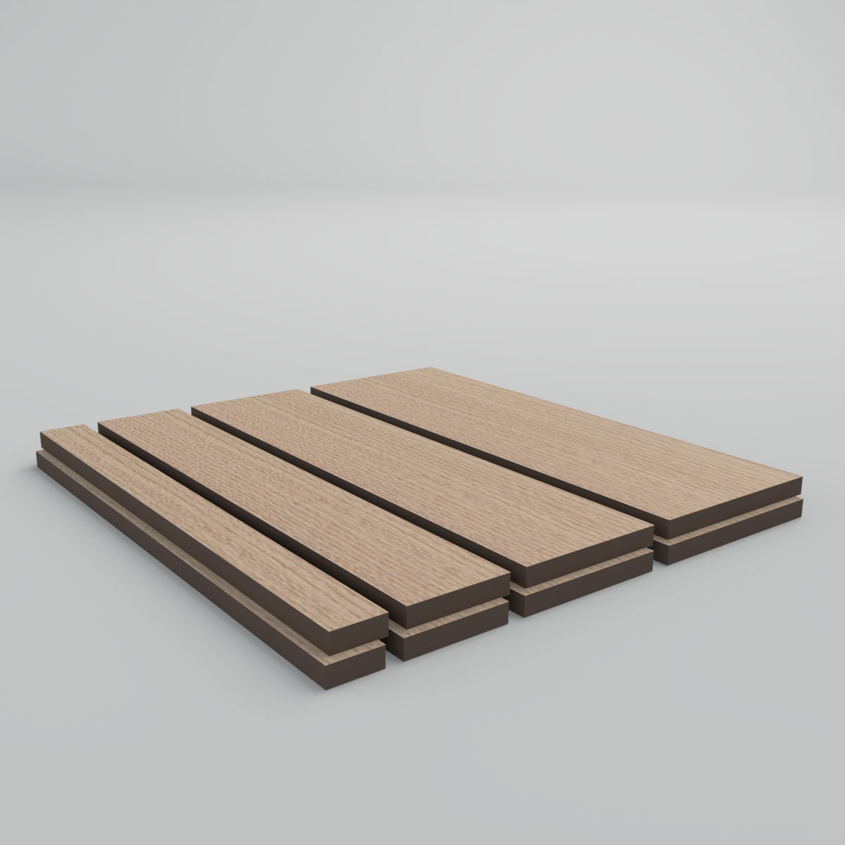 Wood Slat Wall Sample | Ethan's Walls