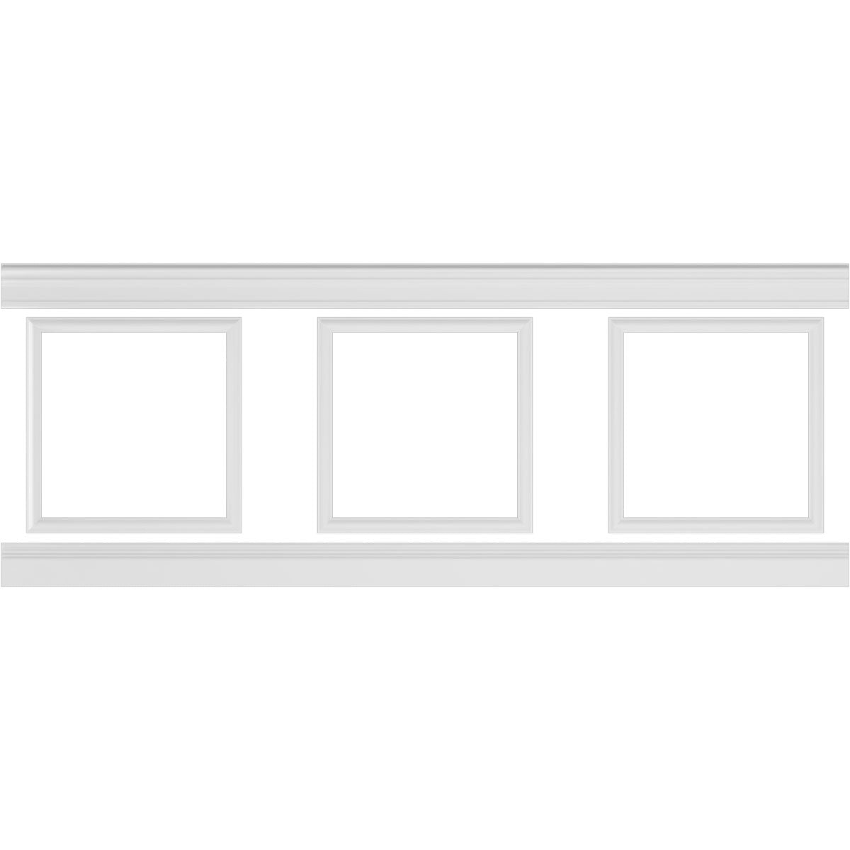 Ashford Traditional Wainscot Paneling 94-1/2' Long Kit | Ethan's Walls