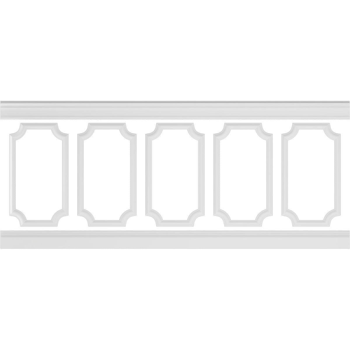 Ashford Traditional Wainscot Paneling 94-1/2' Long Kit | Ethan's Walls